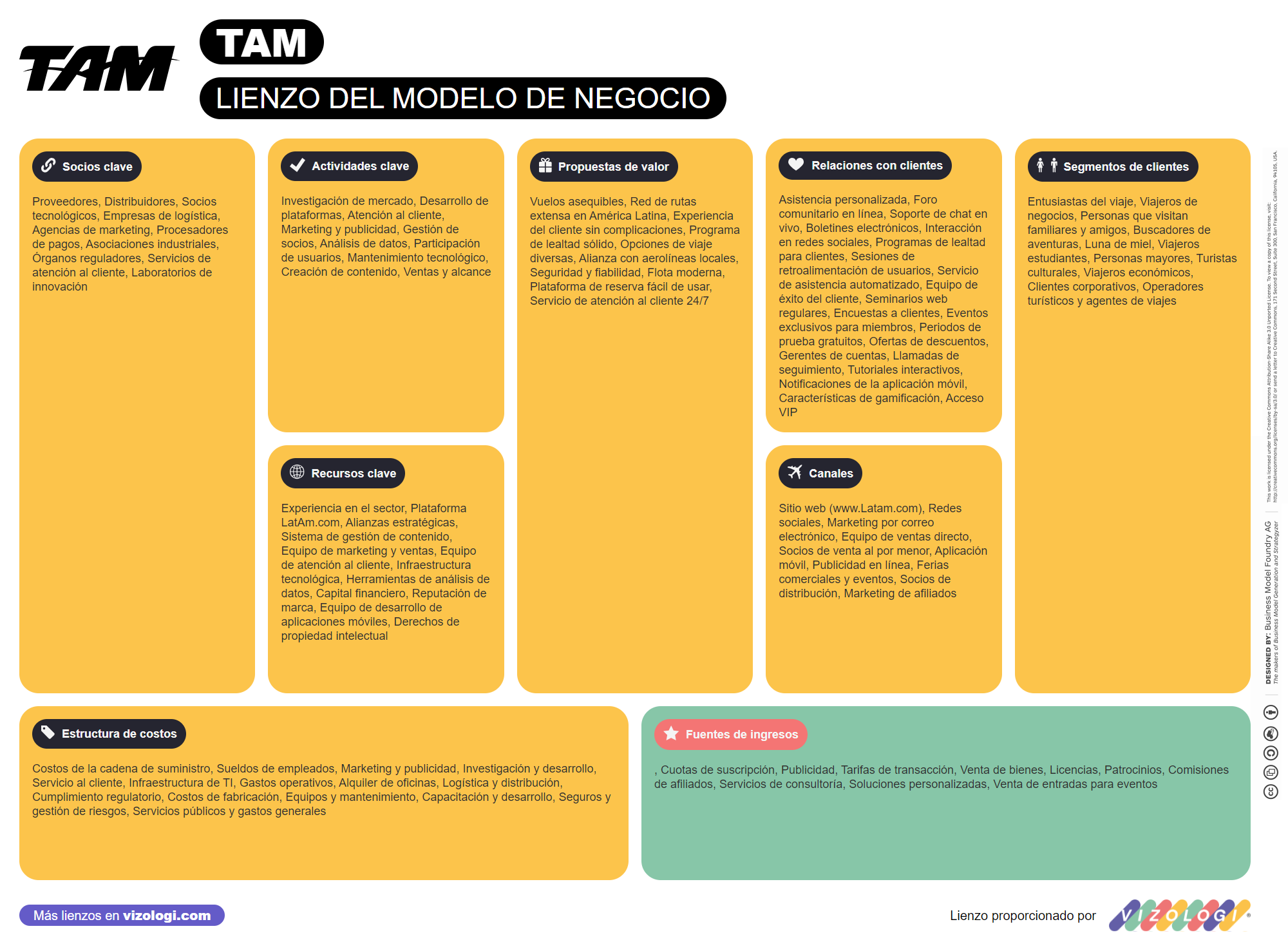 ¿Cuál es el modelo de negocio de TAM? | Vizologi